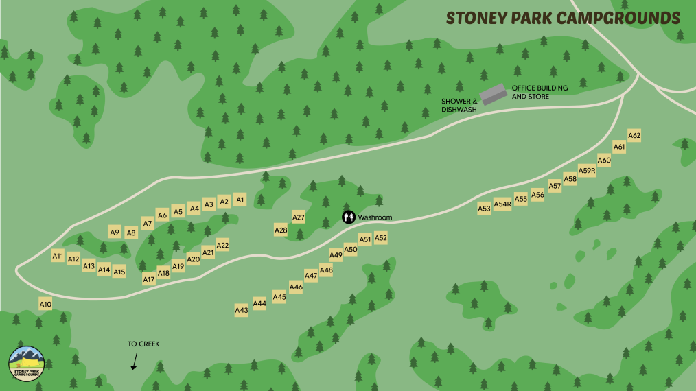 Map Layout | Stoney Campgrounds | Stoney Park Campgrounds | Campground ...